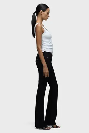 Hudson Jeans Beth Mid-rise Baby Bootcut Jean - Black