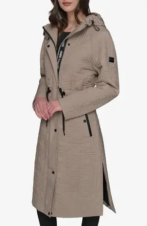 Karl Lagerfeld Paris Double L Quilted Coat