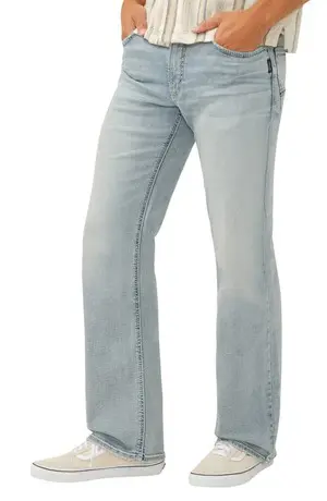 SILVER JEANS CO. Zac Relaxed Fit Straight Leg Jeans