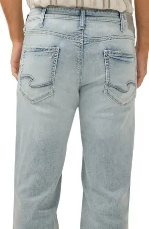 SILVER JEANS CO. Zac Relaxed Fit Straight Leg Jeans