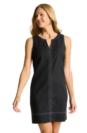 Tommy Bahama Palm-a-dora Shift Dress - Black