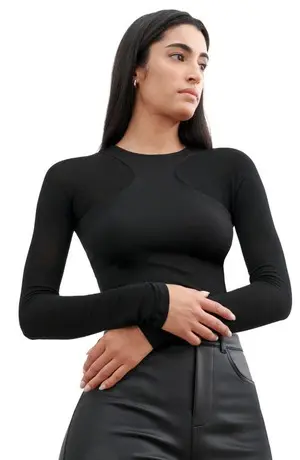 MARCELLA Contrast Knit Top