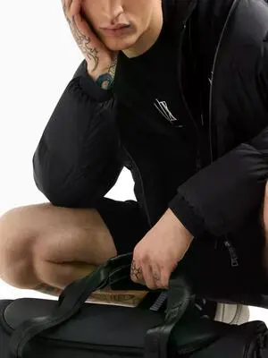 Armani Exchange Zip-up Hoodie - Black