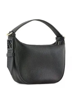 Armani Exchange Pebbled-texture Curved Tote Bag