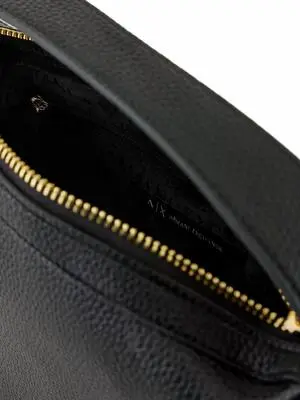 Armani Exchange Pebbled-texture Curved Tote Bag