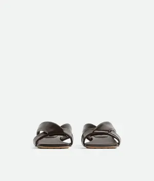 Bottega Veneta Riva Flat Mules - Fondant