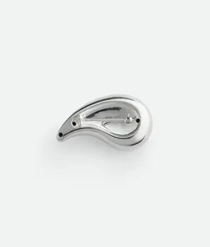 Bottega Veneta Large Drop Brooch - Silver