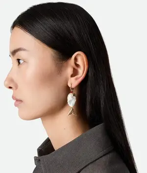 Bottega Veneta Fish Dangle Earrings