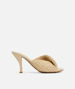Bottega Veneta Blink Raffia Mule Sandal - Natural
