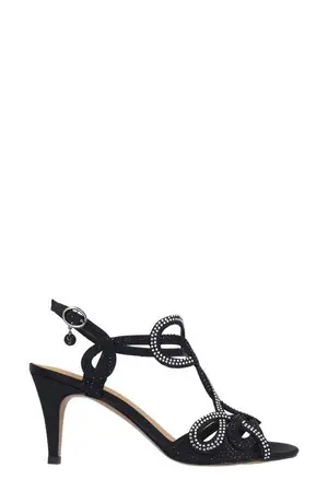 J. Reneé Lulah Slingback Sandal - Black/ Black/ Clear