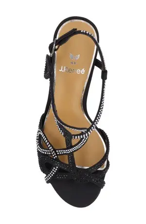 J. Reneé Lulah Slingback Sandal - Black/ Black/ Clear