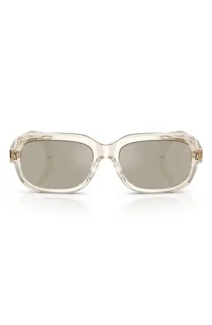 Moncler 55mm Pillow Sunglasses - Transparent Butter / Brown