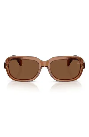 Moncler 55mm Pillow Sunglasses - Transparent Cognac / Brown
