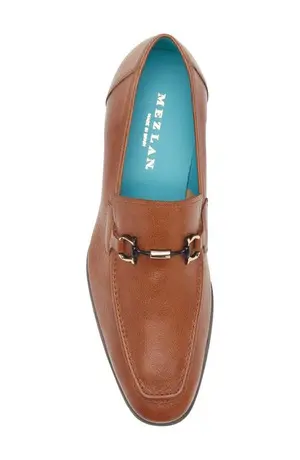 Mezlan Rios Bit Ornament Leather Loafer - Cognac