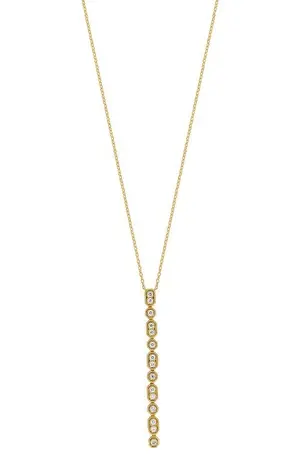 BONY LEVY Bony Levy Florentine Diamond Bar Necklace