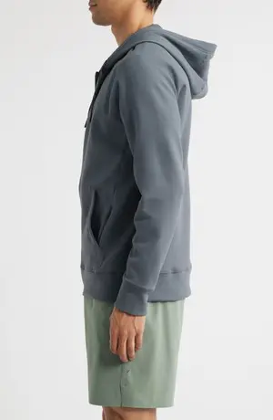 Ten Thousand Midweight Tech Performance Full Zip Hoodie - Iron