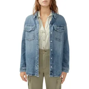 SILVER JEANS CO. Oversized Denim Shirt Jacket