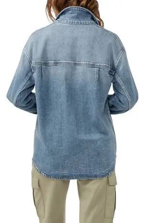 SILVER JEANS CO. Oversized Denim Shirt Jacket