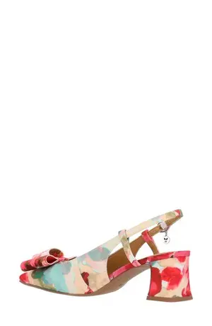 J. Reneé Greer Slingback Pump - Pink/green/white