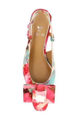 J. Reneé Greer Slingback Pump - Pink/green/white