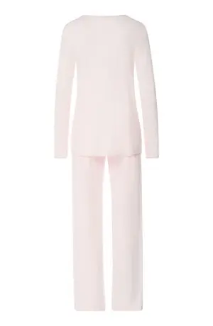 Hanro Cotton & Silk Long Sleeve Pajamas - Honeydew