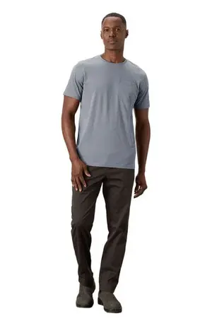 PACT Organic Cotton Softspun Pocket Crew Tee Smoke