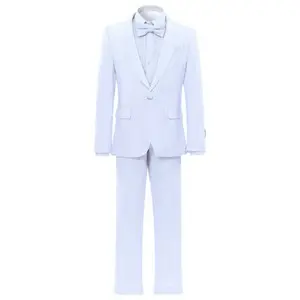 MOUSTACHE Shawl Lapel Suit - White
