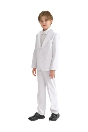 MOUSTACHE Shawl Lapel Suit - White
