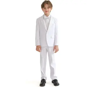 MOUSTACHE Peak Lapel Suit - White