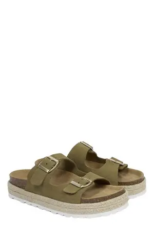 CELTIC & CO. Double Buckle Sandal - Khaki