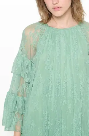 AS By DF As B Y Df Lace Mini Dress
