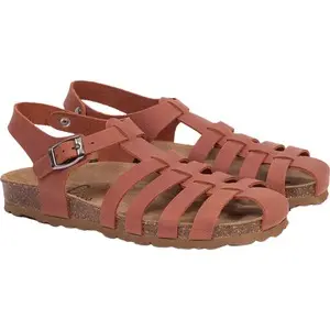 CELTIC & CO. Fisherman's Flat Sandal - Cognac