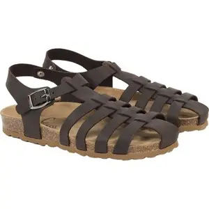 CELTIC & CO. Fisherman's Flat Sandal - Ebony