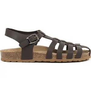 CELTIC & CO. Fisherman's Flat Sandal - Ebony
