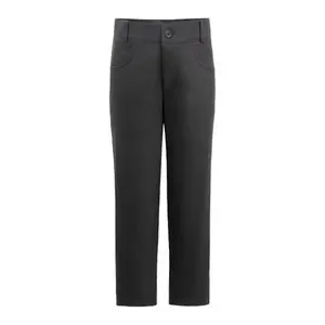 MOUSTACHE Formal Straight Leg Trousers - Charcoal Gray