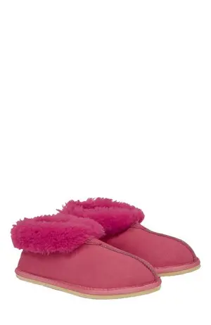 CELTIC & CO. Shearling Bootee Slippers - Raspberry