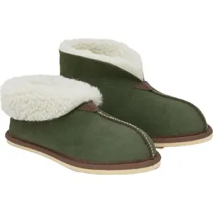 CELTIC & CO. Shearling Bootee Slippers - Moss