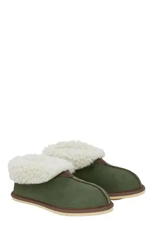 CELTIC & CO. Shearling Bootee Slippers - Moss