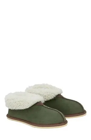 CELTIC & CO. Shearling Bootee Slippers - Moss