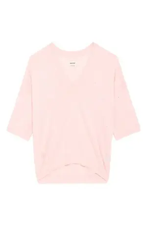 Zadig&Voltaire Wully Lico Embellished Linen-blend Sweater