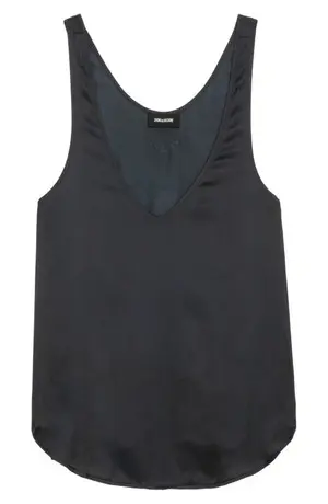 Zadig&Voltaire Tarys Satin Tank - Black