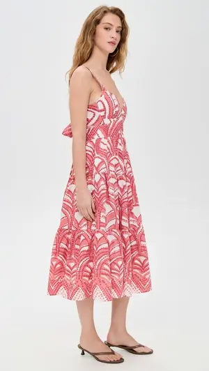Poupette St Barth Coco Long Dress - Pink Himba