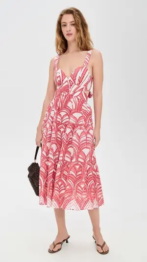Poupette St Barth Coco Long Dress - Pink Himba