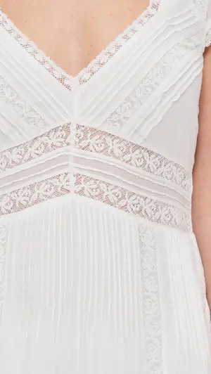 LoveShackFancy Suvi Dress - White