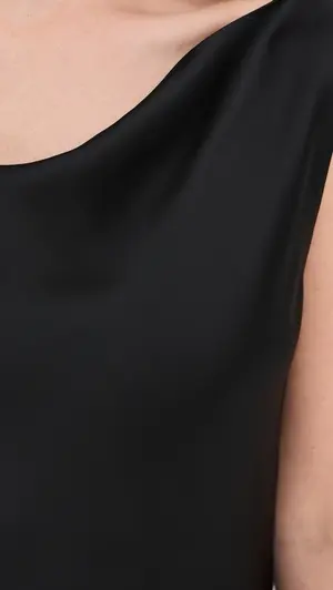 Norma Kamali Sleeveless Low Back Gown - Black