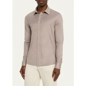 Brioni Silk Pique Sport Shirt