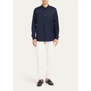 Brioni Silk Pique Sport Shirt