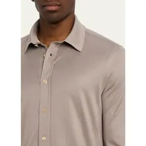 Brioni Silk Pique Sport Shirt