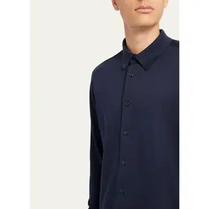 Brioni Silk Pique Sport Shirt
