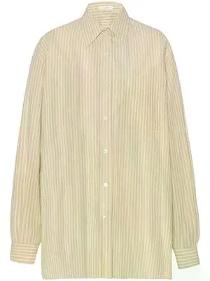 THE ROW Nesson Striped Shirt - Neutrals